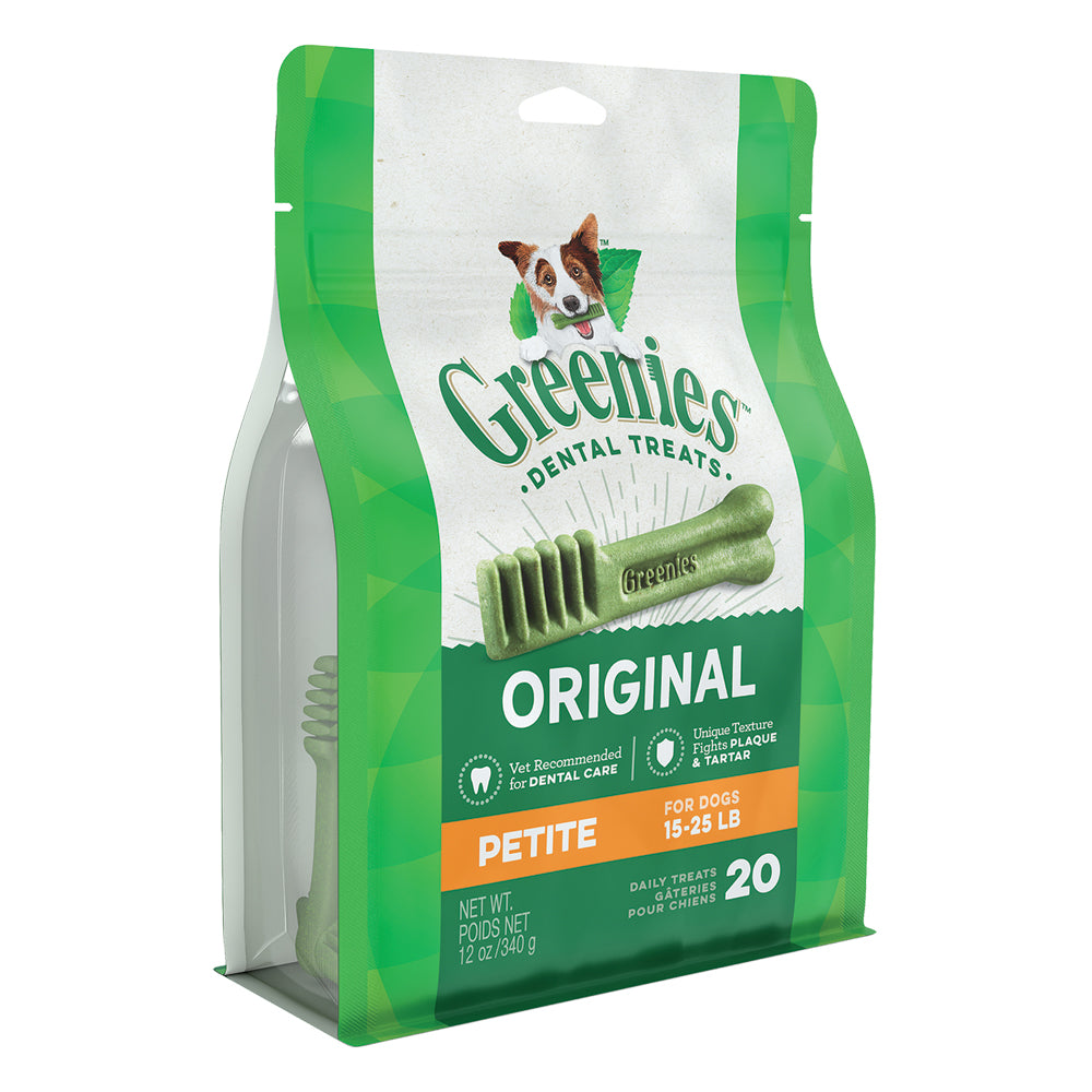 GREENIES™ Dog Dental Treats Original PETITE™ 12oz. (20pcs) – Pets ...