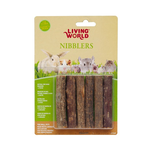 Living World Nibblers Wood Chews - Kiwi Sticks – Pets Kampong SG