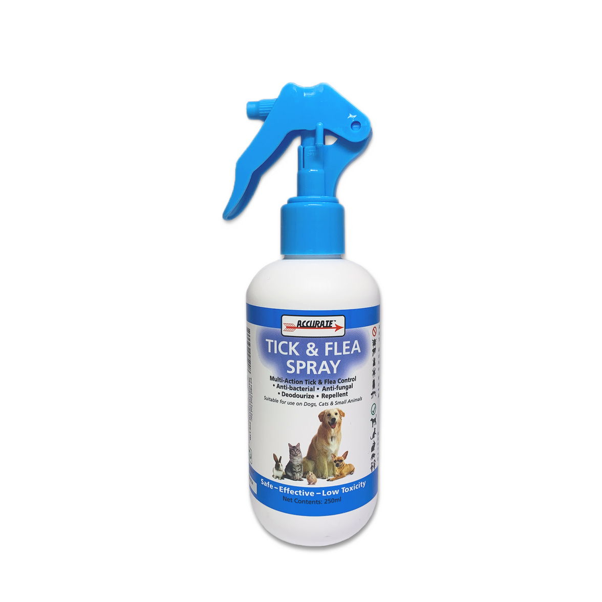 Accurate Flea & Tick Control Spray 250ml – Pets Kampong SG