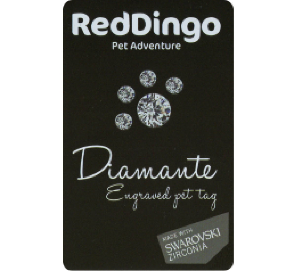 Red 'Dingo' Pet Tags Diamante – Pets Kampong SG