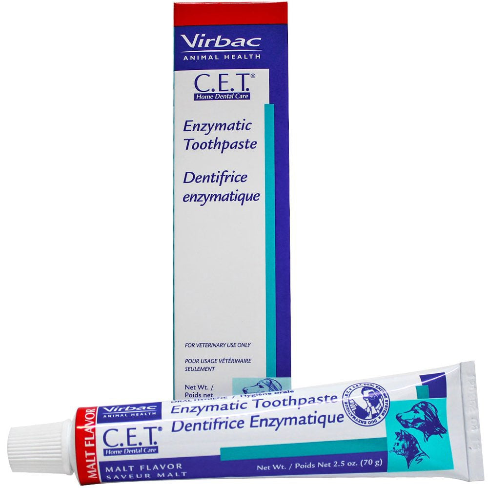 Virbac C.E.T Enzymatic Toothpaste (Malt Flavour) 70g – Pets Kampong SG